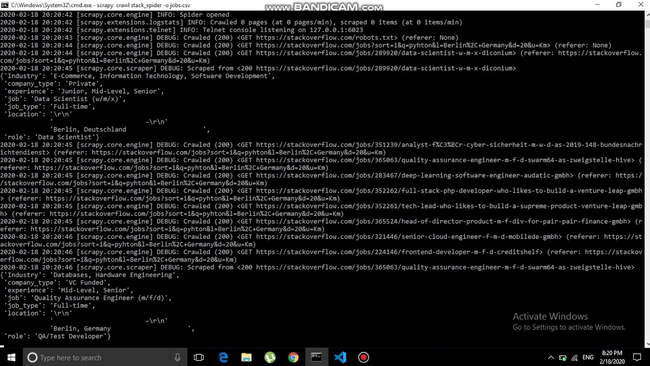 StackOverFlow Jobs Data Extraction - YouTube
