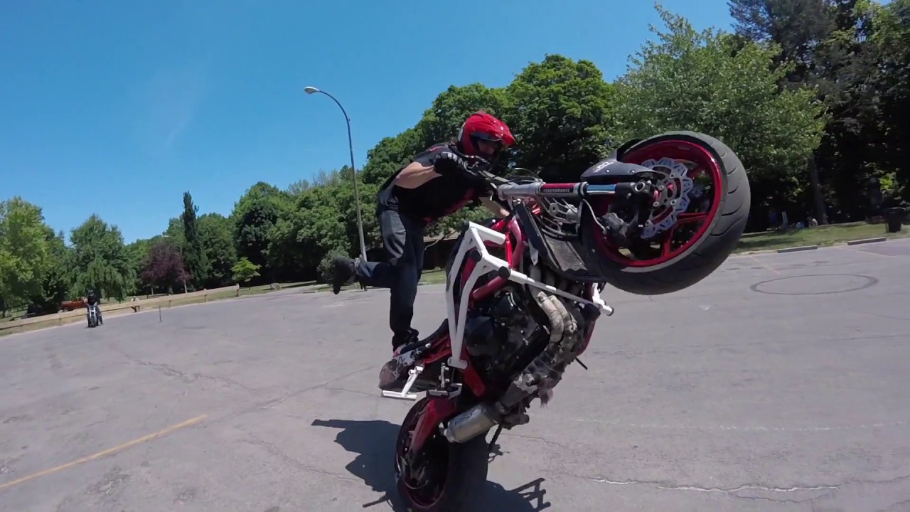 Stunt Motorcycles Ride Over Cancer - StunterX - YouTube