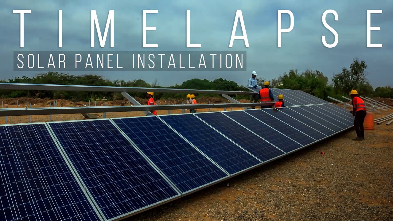 How Solar Panels Are Installed?? || Timelapse of solar panels ...