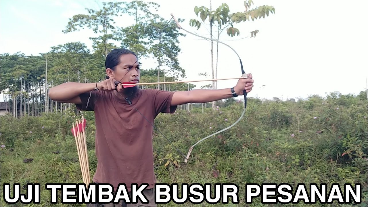 Tes tembak busur pesanan di 30 meter (Busur 30lbs @28") - YouTube