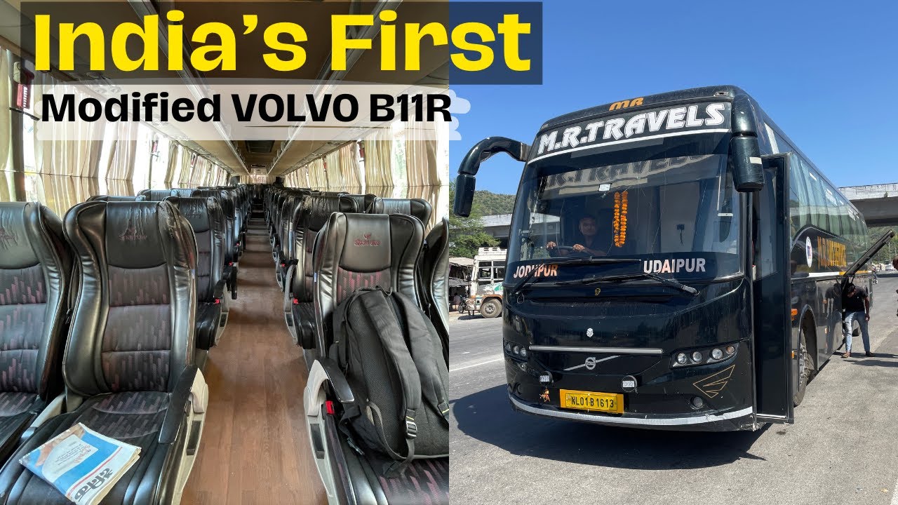 INDIA's FIRST Modified VOLVO | Jodhpur to Udaipur in MR Travels VOLVO ...