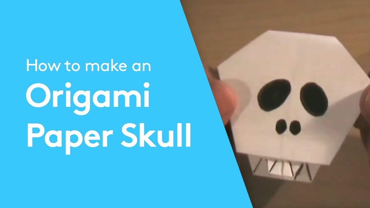 How To Make An Origami Paper Skull | Halloween Ideas | Paper Craft ...