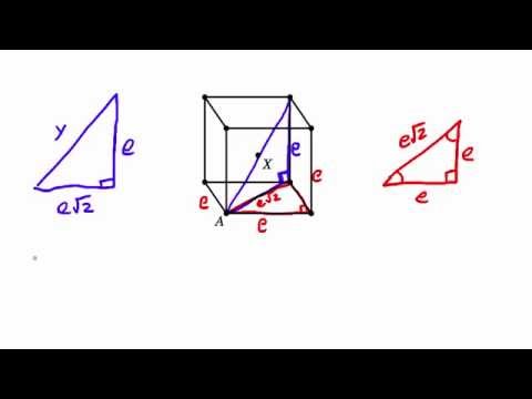 Half of a cube's long diagonal - YouTube