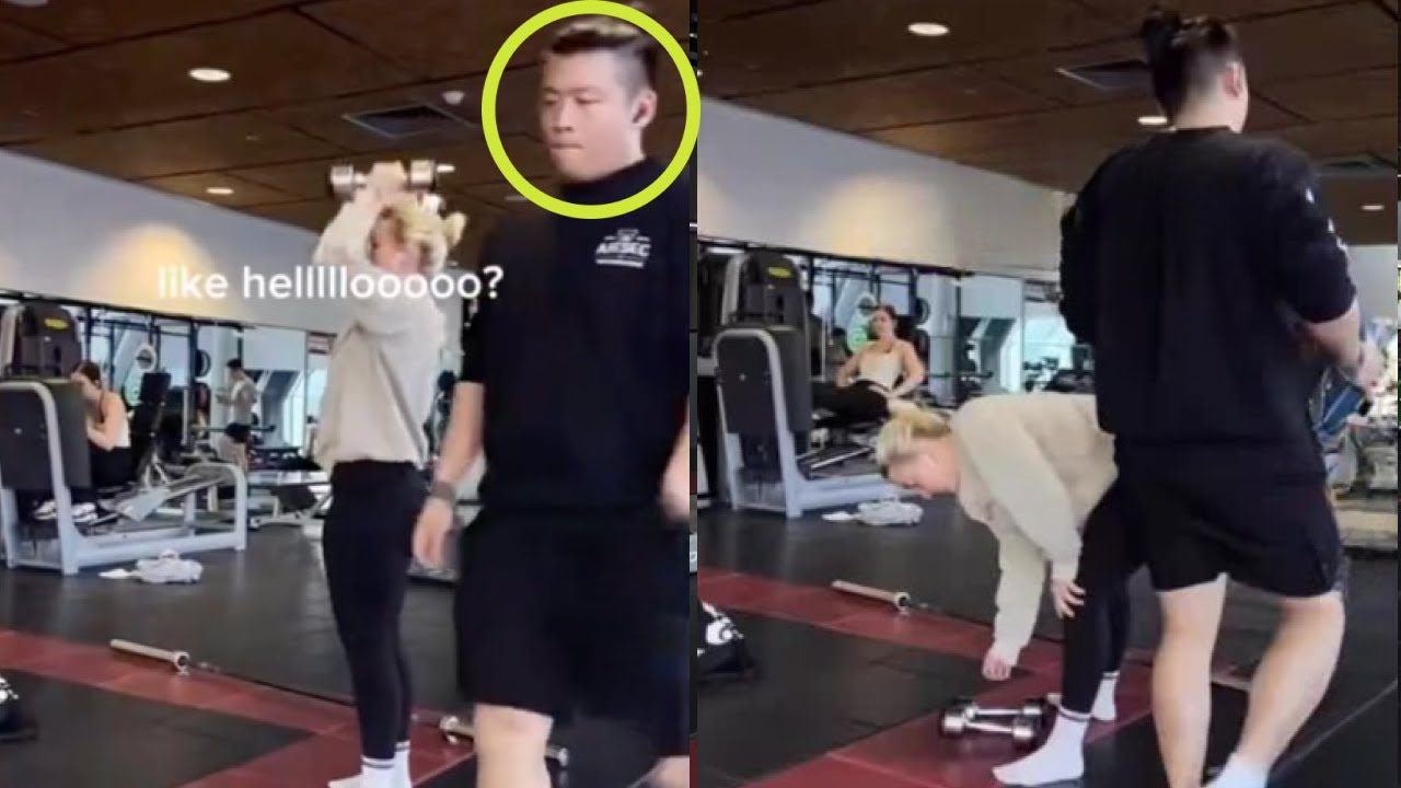 Man IGNORES Gym Influencer, Walks Through Video - YouTube