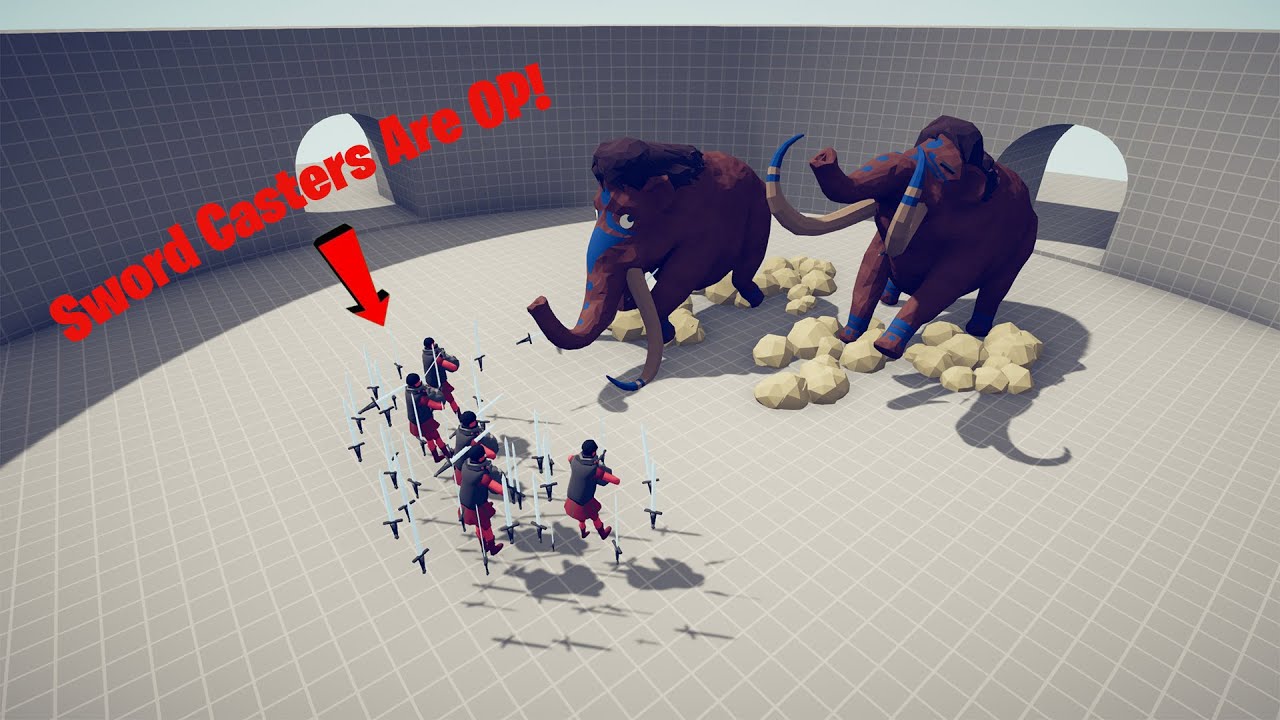 5 Sword Casters VS 2 of Every Factions Boss Unit! (TABS) - YouTube