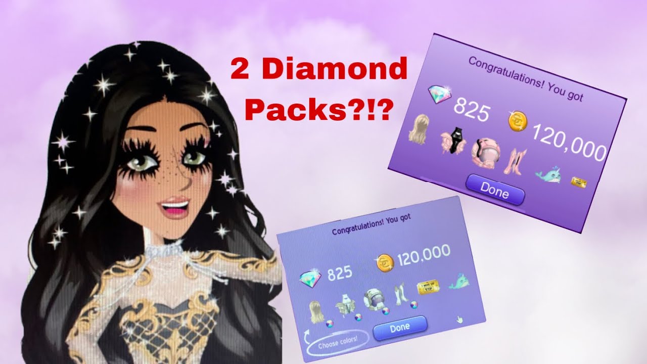 Getting 2 Space Diamond Packs!! 💕🌟 - YouTube