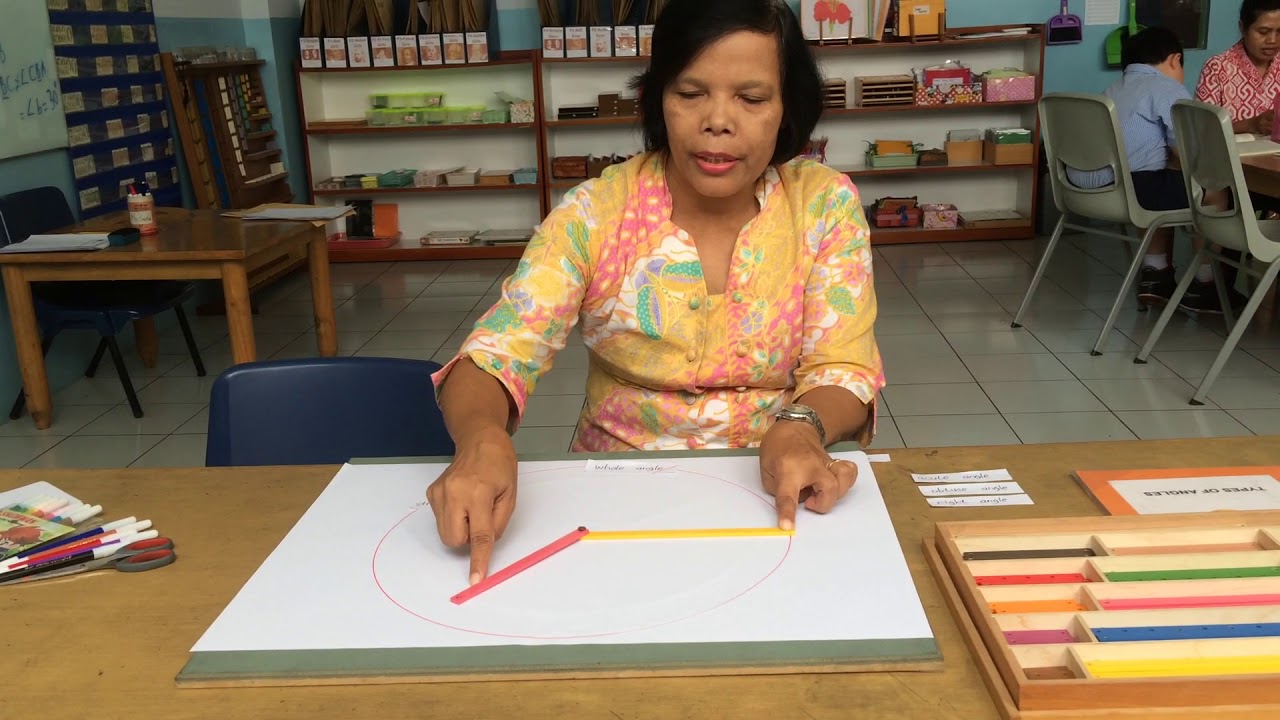 MONTESSORI LOWER LEVEL: TYPES OF ANGLES USING GEOMETRIC STICK - YouTube