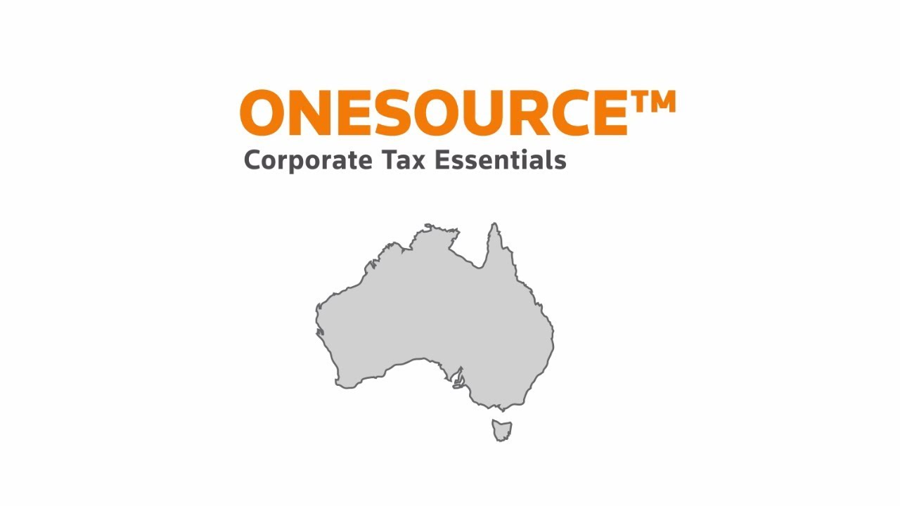 ONESOURCE Corporate Tax Essentials - Company Tax Reporting Software ...
