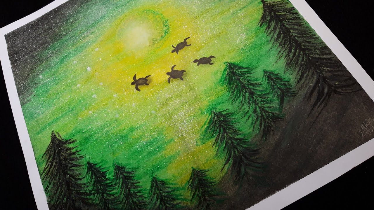 Dessiner la nature verte 🐢 - YouTube