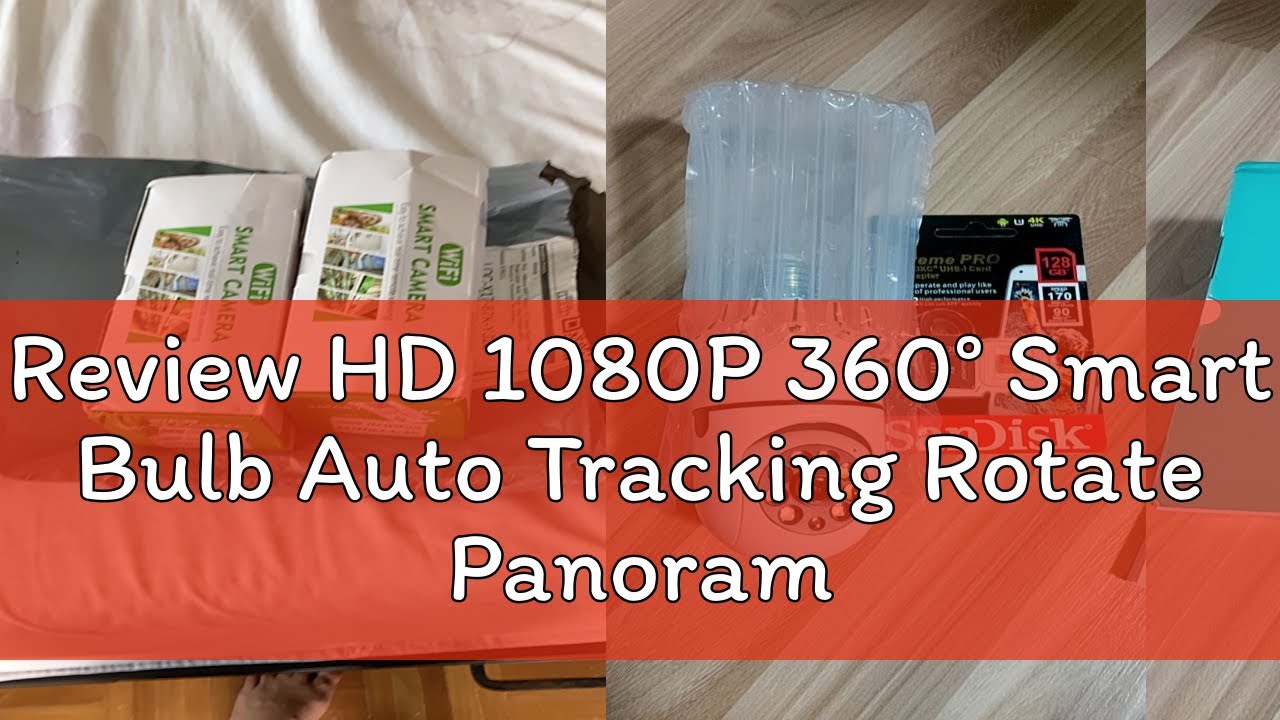 Review HD 1080P 360° Smart Bulb Auto Tracking Rotate Panoramic Camera ...