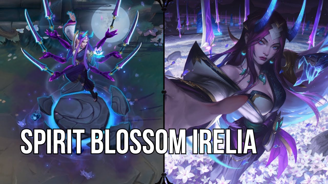 Spirit Blossom Irelia Skin Showcase | New Irelia skin | League of ...