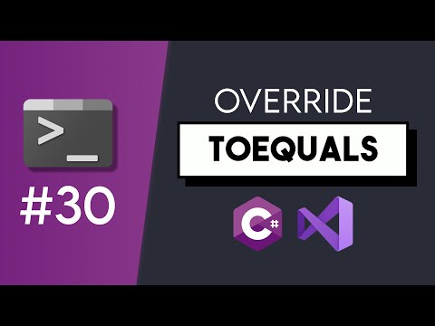 #30 Overriding ToEquals - C# Tutorials for Beginners | CoffeeNCode - YouTube
