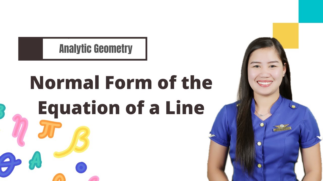 Normal Form of the Equation of a Line - YouTube