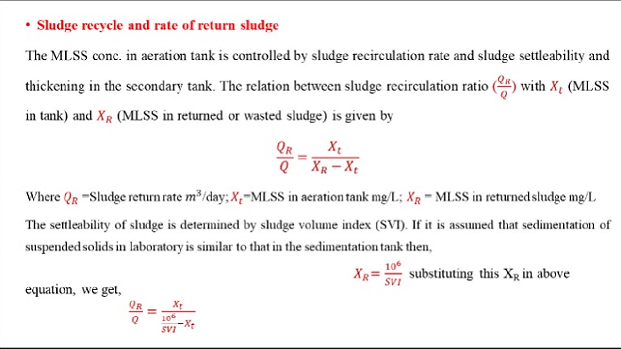 U3 4 ASP- SLUDGE VOLUME INDEX, OXYGEN REQUIREMENT IN ASP - YouTube