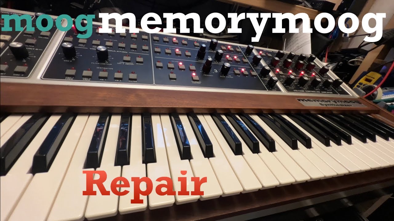 Repair moog memorymoog tact switches Fixed (Ezas/synthesizer - YouTube