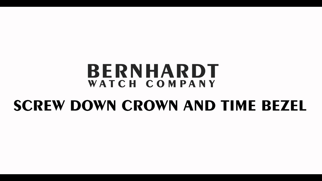 Setting the Screw Down Crown and Time Lapse Bezel on Your Watch - YouTube