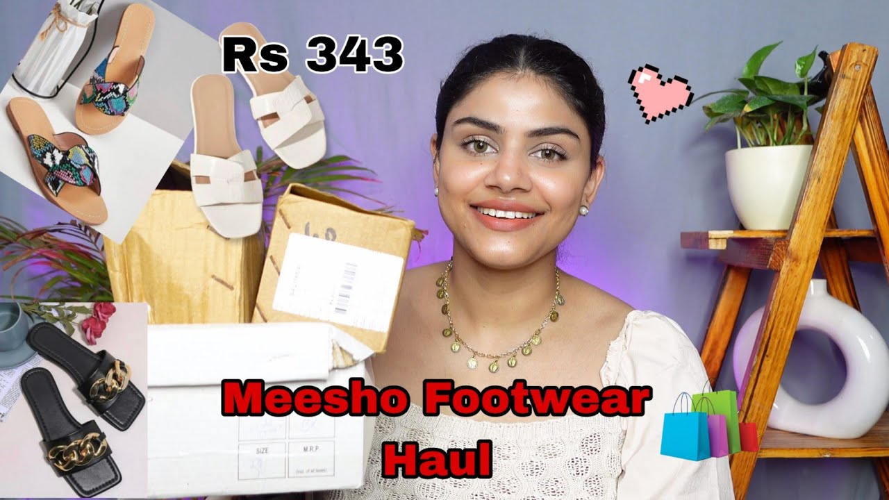 Meesho Trendy footwear haul Starting Rs 343 | What I Ordered Vs What I ...