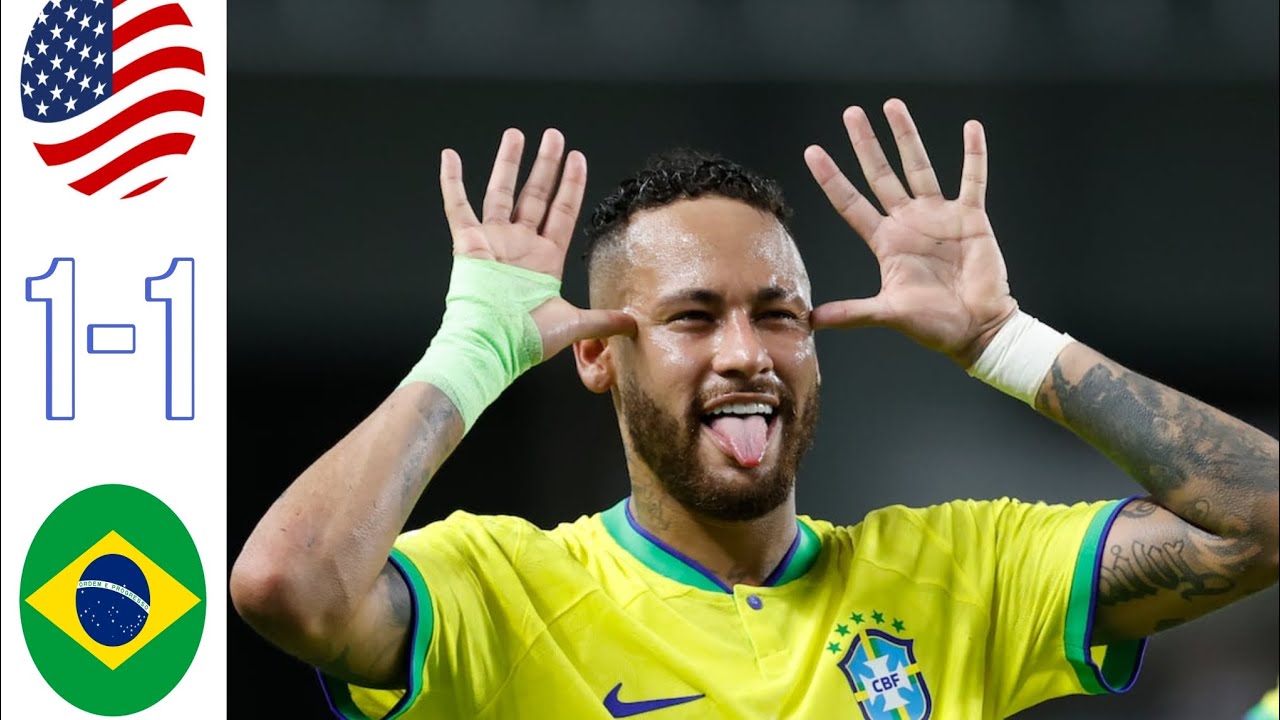Brazil vs USA 1-1 all goals & highlights 1080p full hd - YouTube