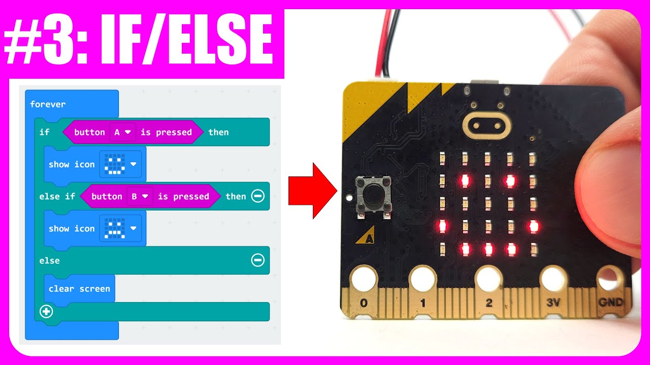 If/else statements with micro:bit | Tutorial #3 - YouTube