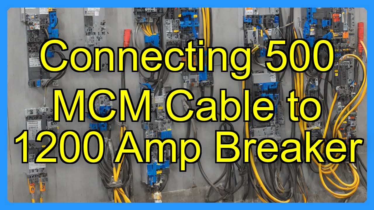 Connecting 500 MCM Cable to 1200 Amp Breaker - YouTube