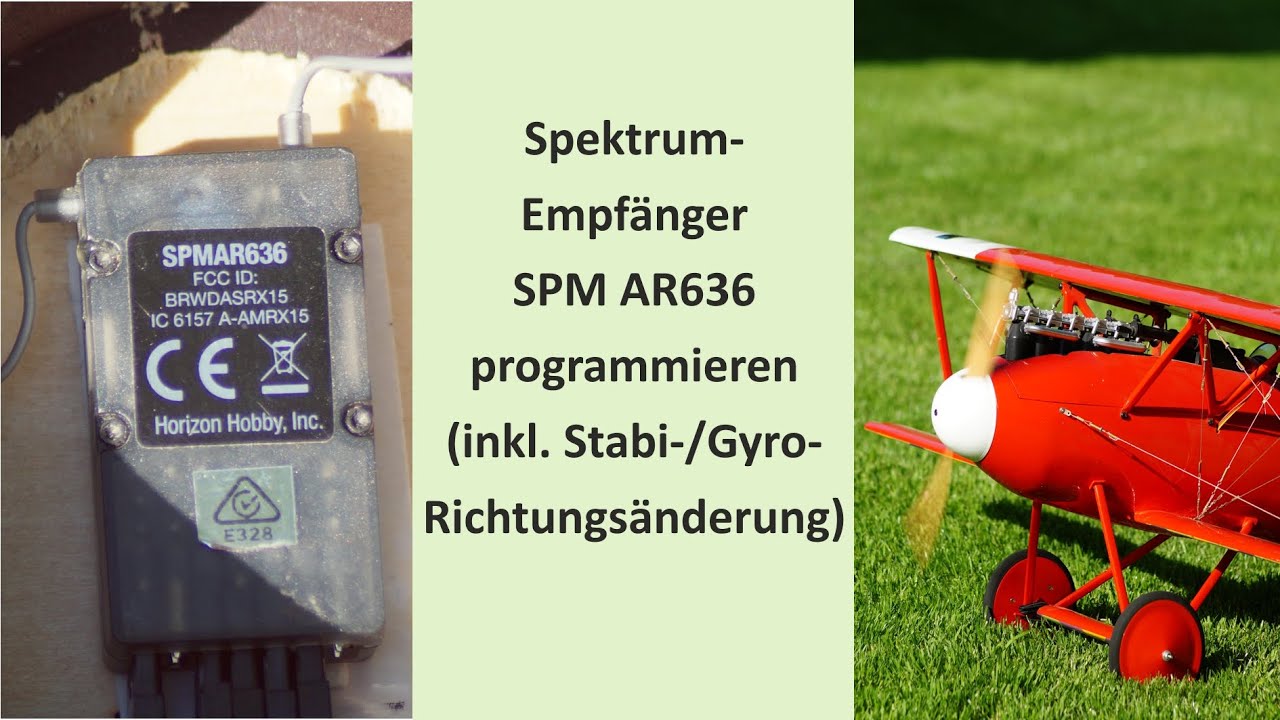 Spektrum-Horizon-Empfänger AR636 mit Stabi-Gyro-Kreisel-Funktion ...