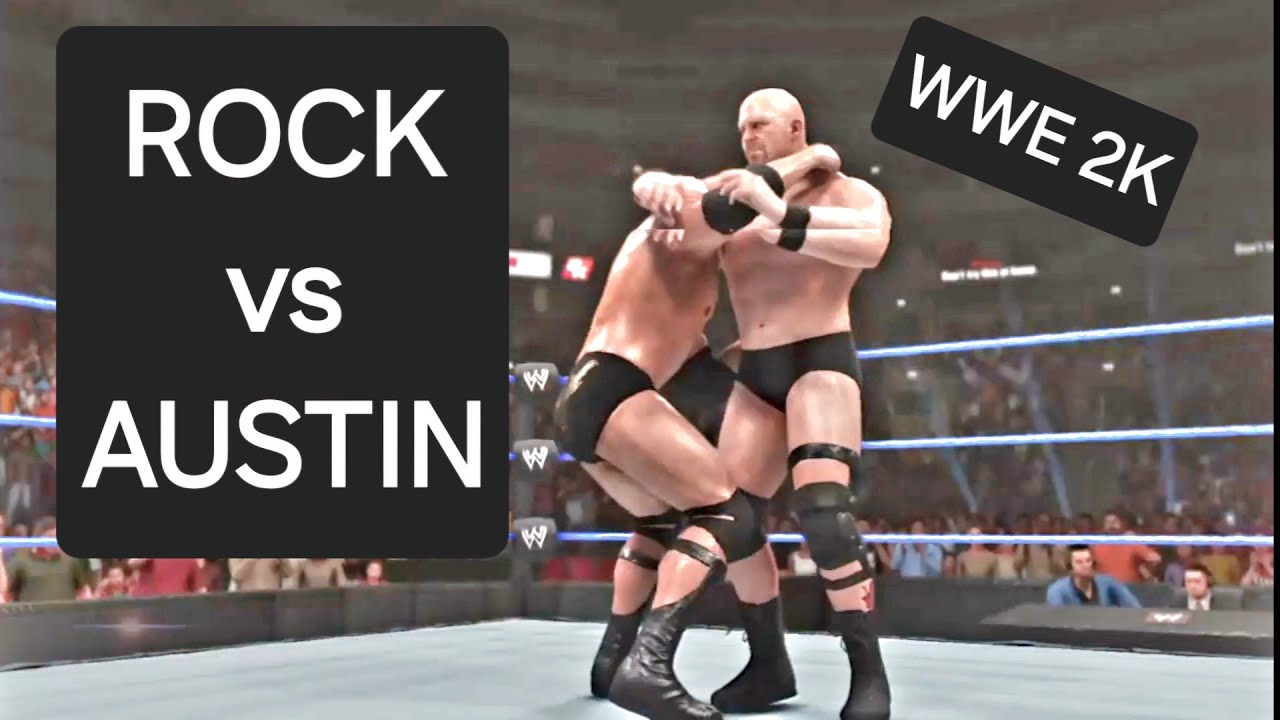 Austin vs Rock #wwe2k19 - YouTube