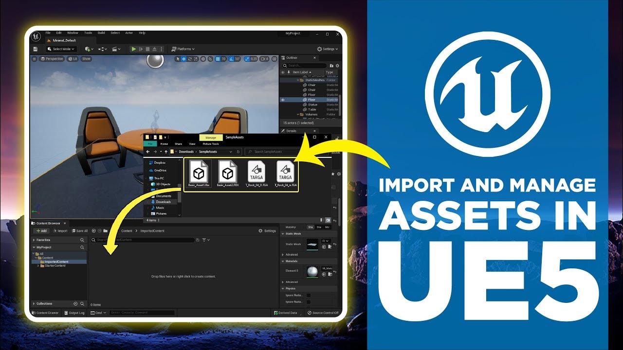 Unreal Engine 5 Asset Management & Importing Assets Tutorial | AnyMotion Pro - YouTube