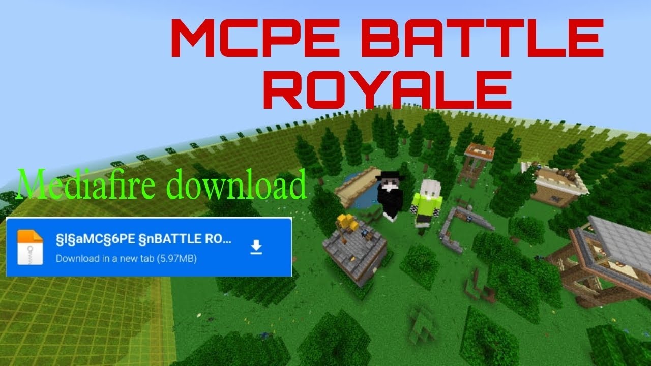 Minecraft Battle Royale map | Guns included | Mediafire download - YouTube