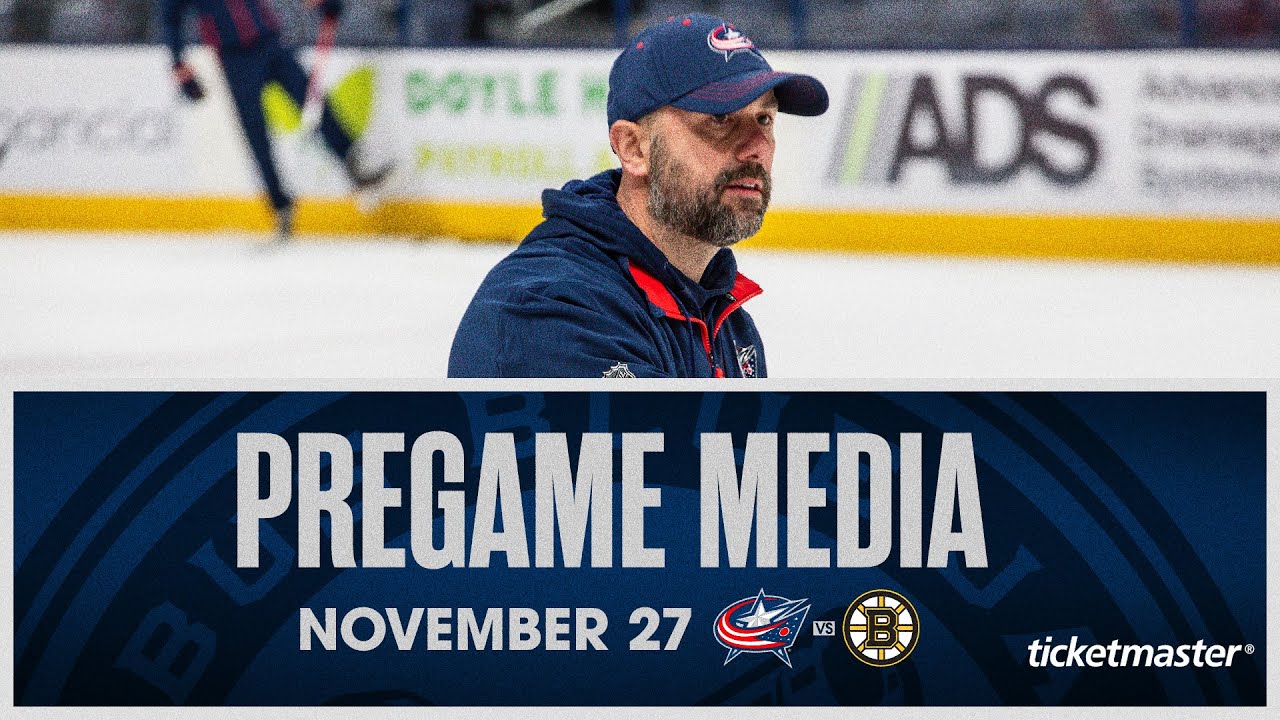 Columbus Blue Jackets Head Coach Pascal Vincent previews game vs ...