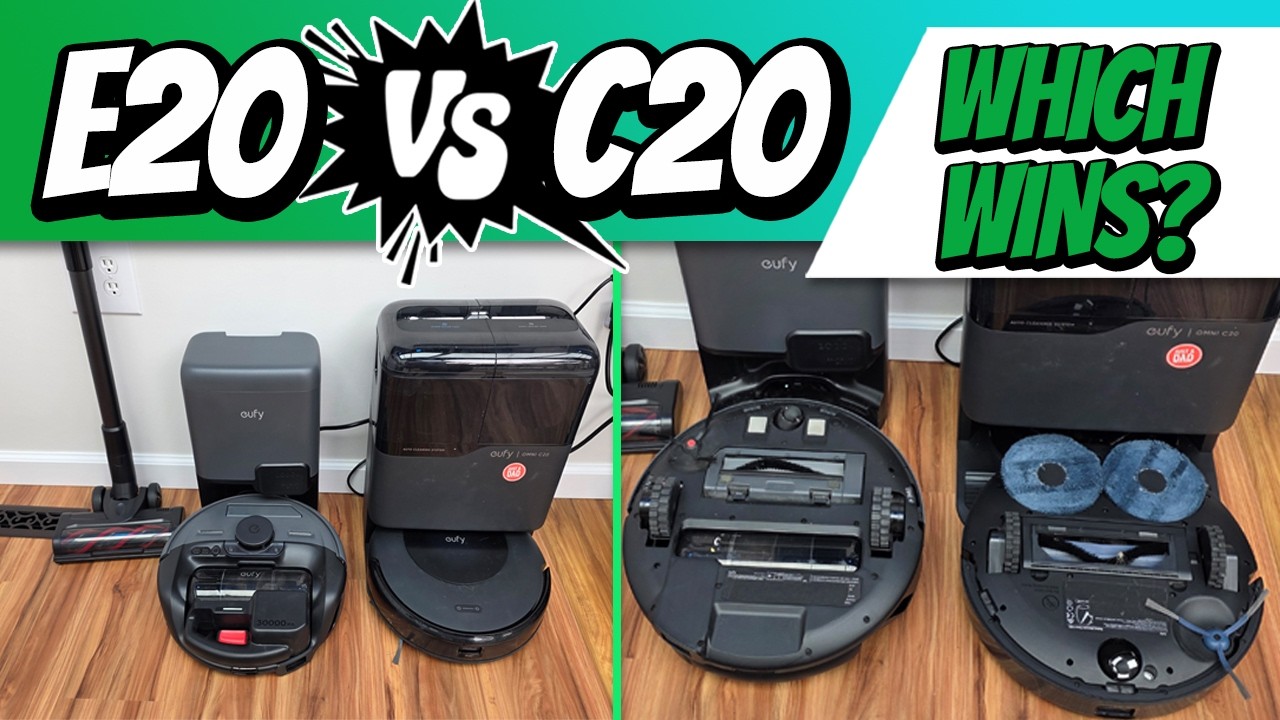 NEW! eufy E20 vs C20 Robot Vacuum & Mop / Stick Vacuum Comparison - YouTube