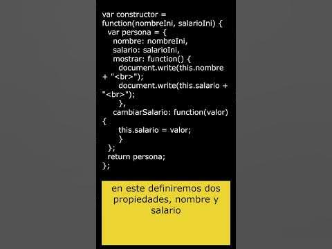 Tips rapidos en Javascript / constructor #2 - YouTube
