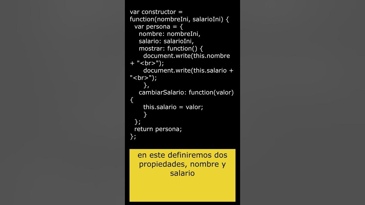 Tips rapidos en Javascript / constructor #2 - YouTube