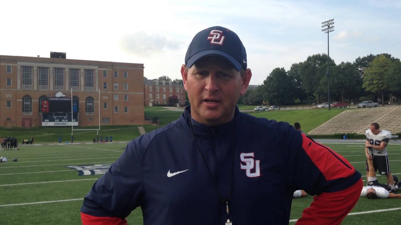 Samford Head Coach Chris Hatcher after practice, Aug. 7, 2015 - YouTube