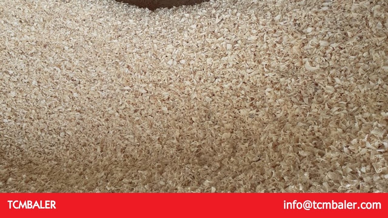 wood chips compactor - YouTube