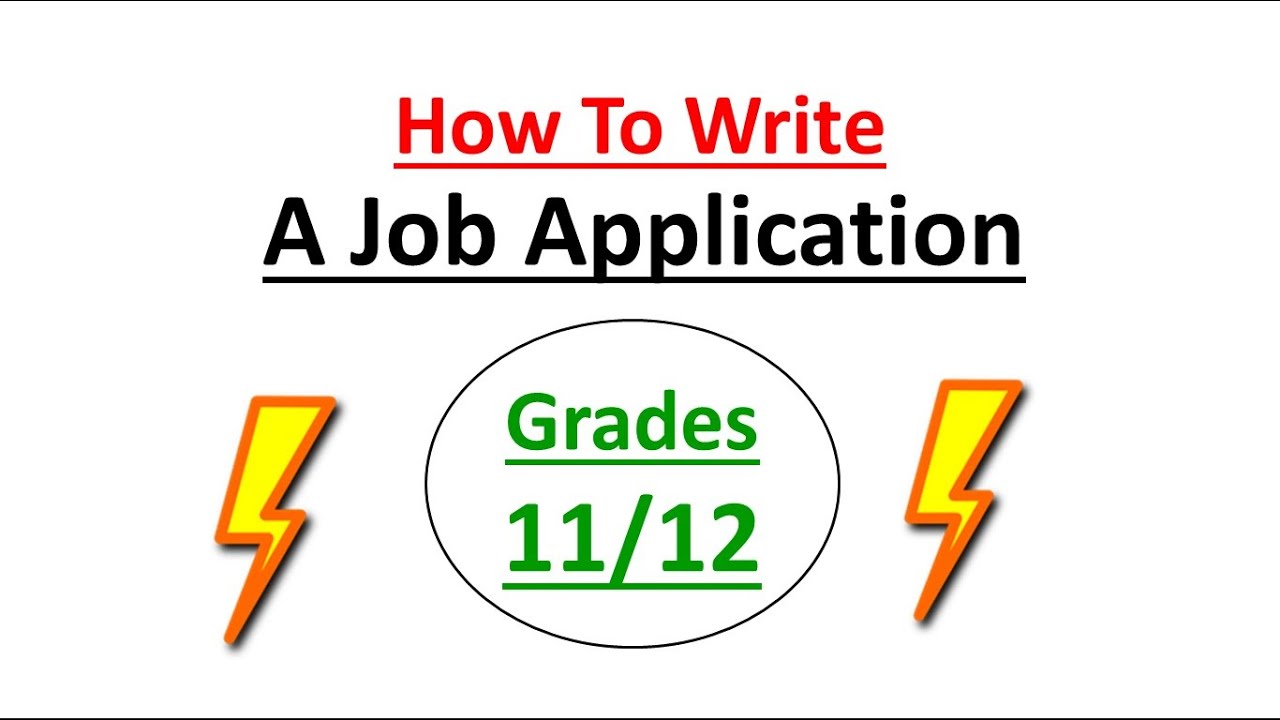 How to Write Job Application | Step by Step | The Modern Learning - YouTube