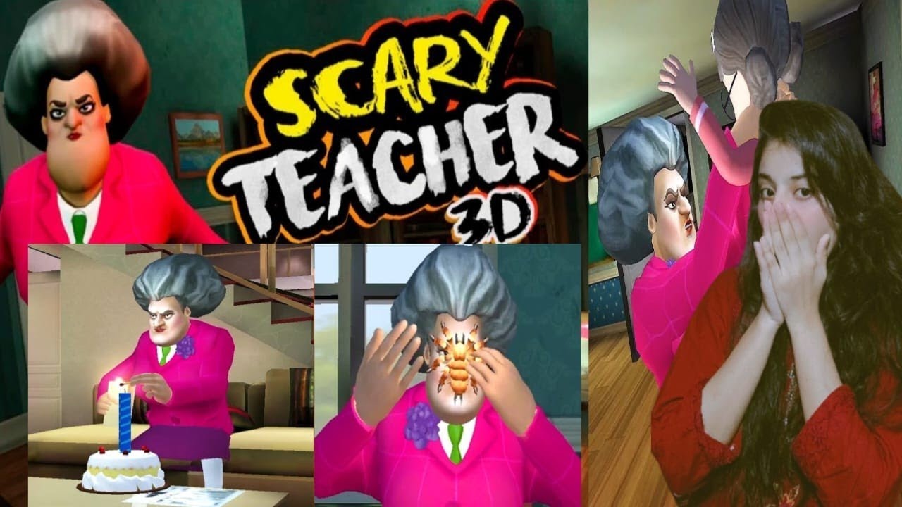 Scary Teacher 3D Funny Gameplay | Miss T Ka Birthday Ruin kardia ...