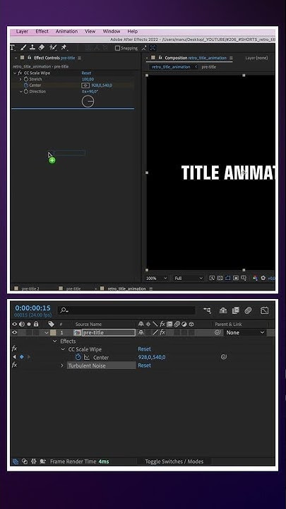 Retro Title Animation | After Effects tutorial - YouTube