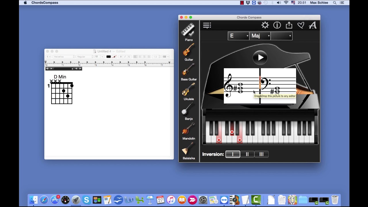 How to create the interactive documents for music instrument chords ...
