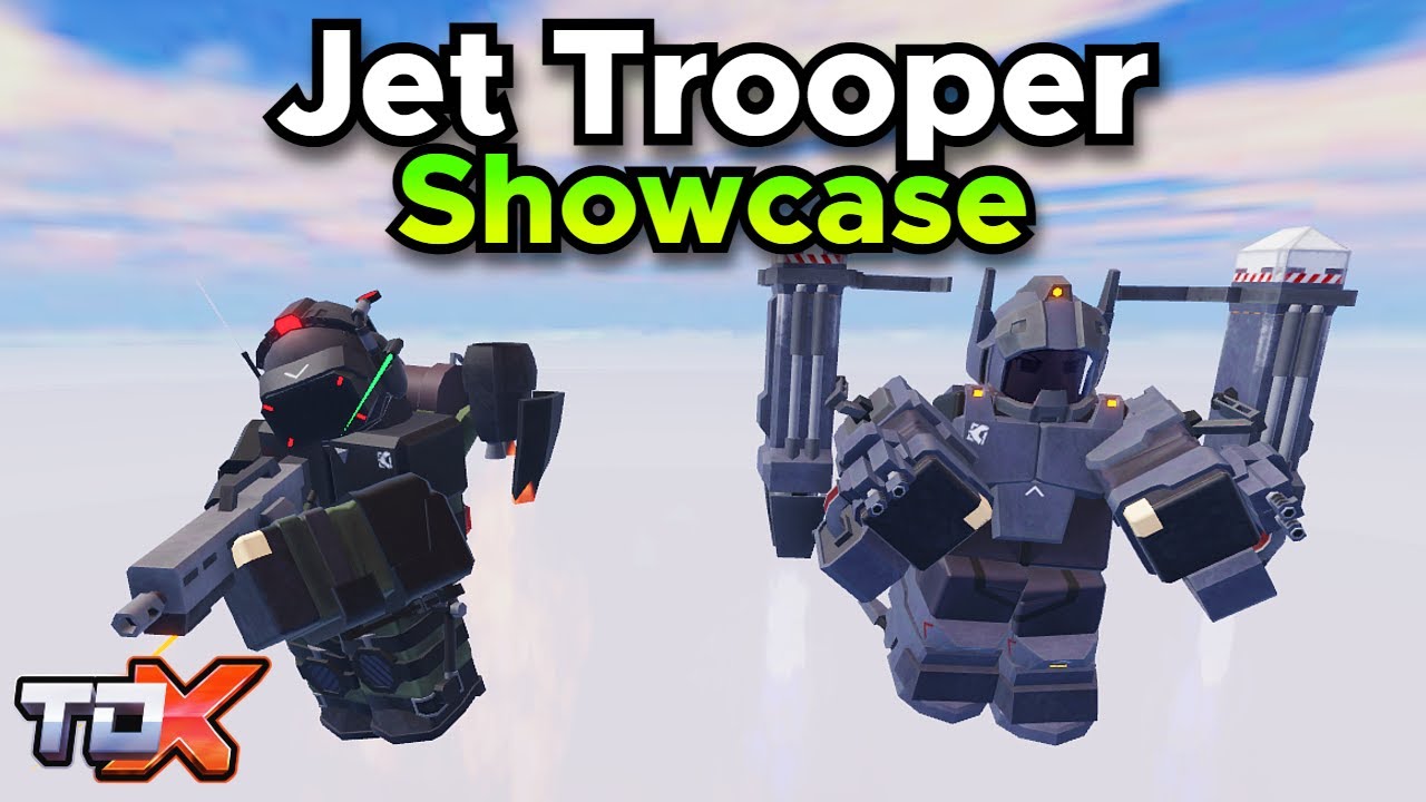 TDX Jet Trooper Showcase (Stats, Abilities, Gameplay) - Tower Defense X ...