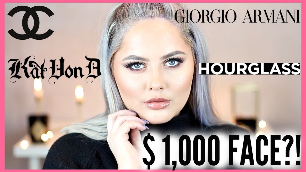 FULL FACE USING ONLY MY MOST EXPENSIVE MAKEUP!! - YouTube