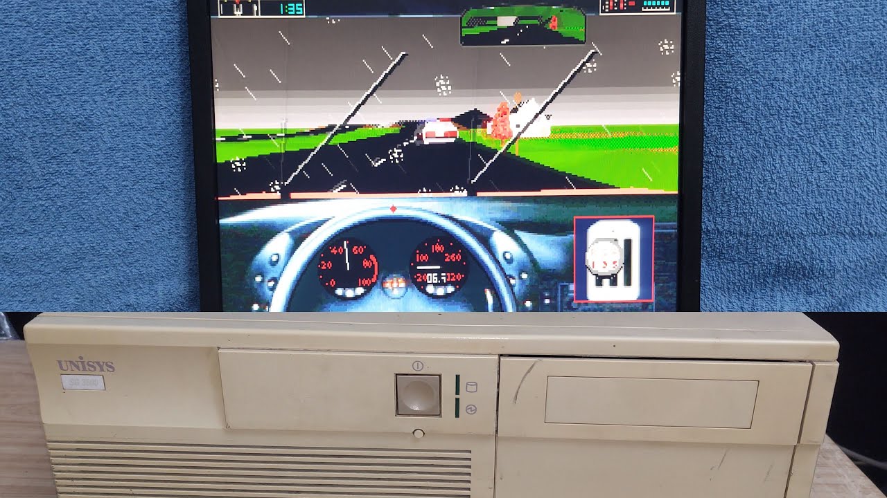 UNISYS SG3500 AMD 486 dx2 66mhz retro pc - YouTube