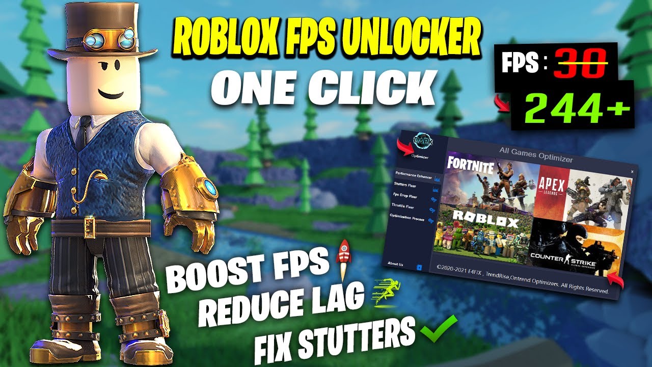 How To Get More FPS in roblox (roblox FPS unlocker) roblox lag spikes ...