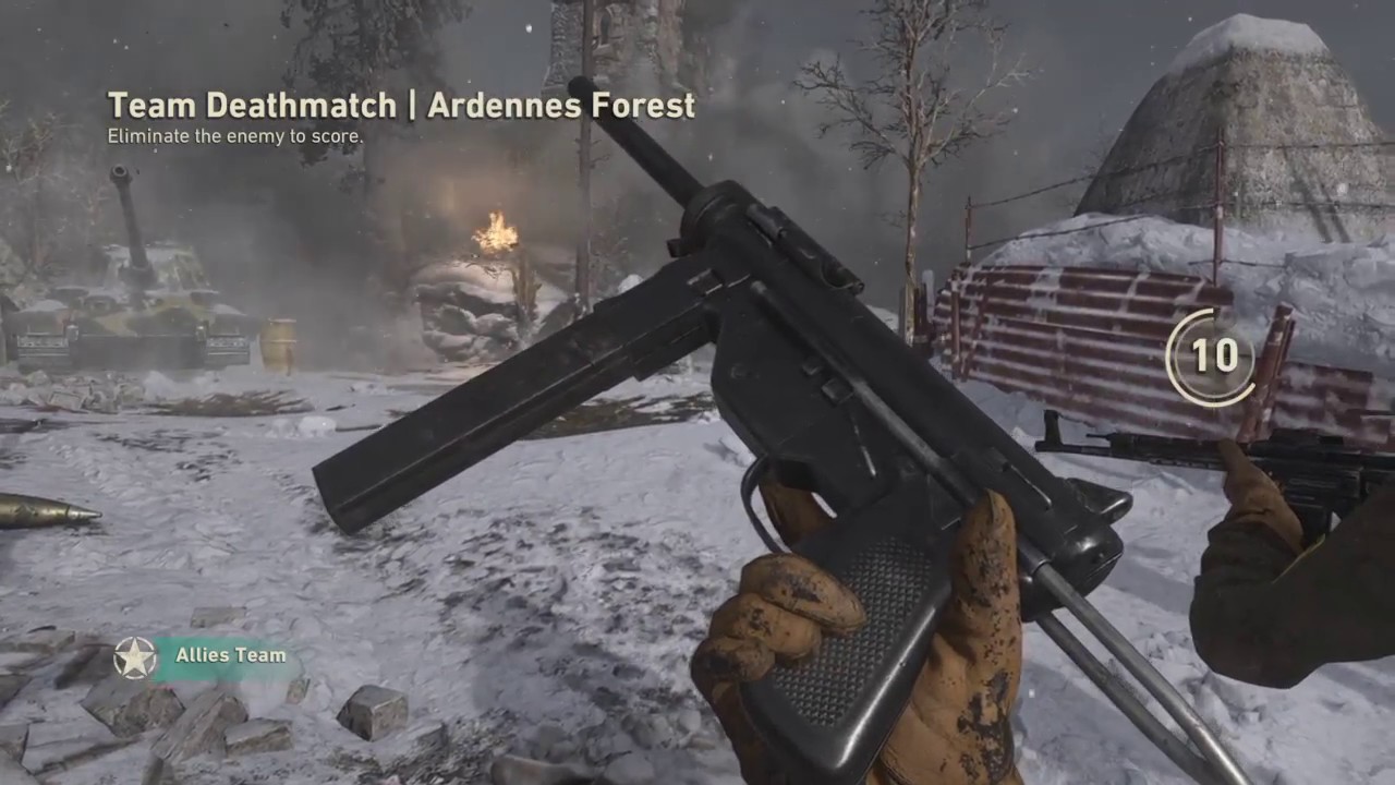 Grease Gun Raw Gameplay (Call of Duty 2017) - YouTube