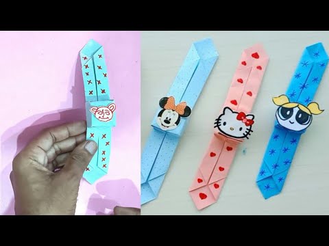 Paper watch /How to make easy paper watch / Easy Origami / Paper watch ...