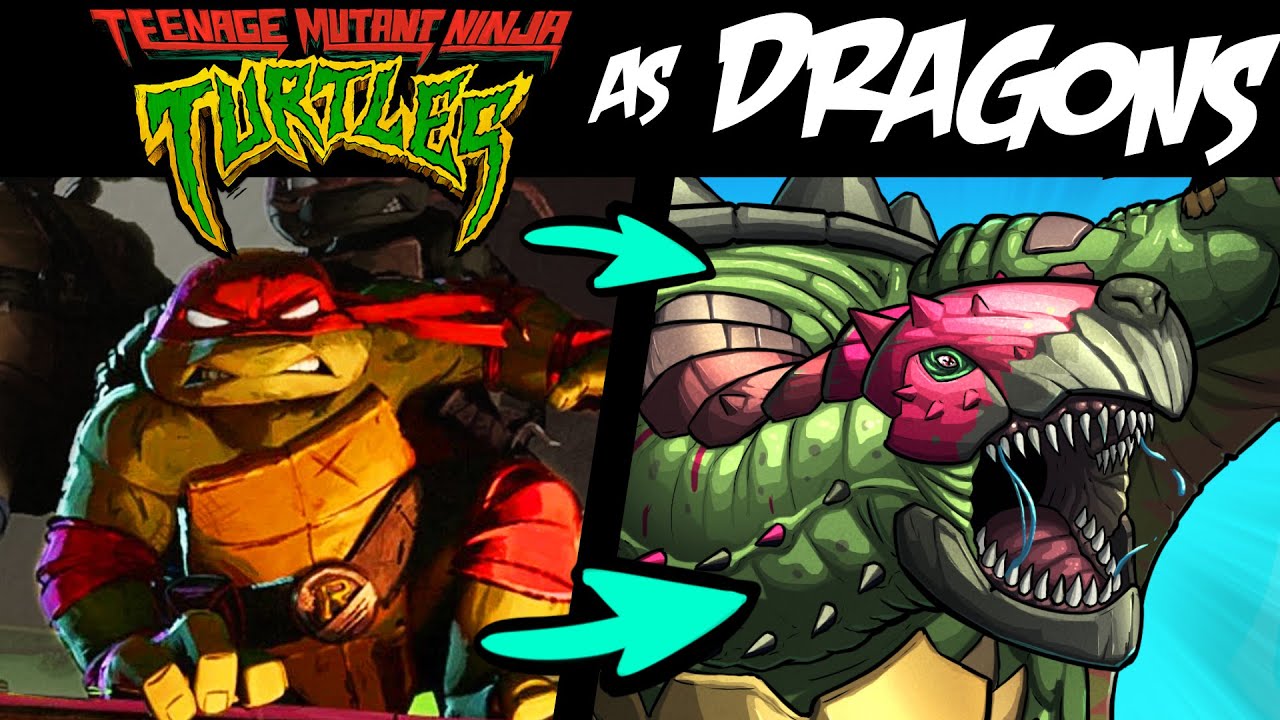 What if TEENAGE MUTANT NINJA TURTLES Characters were DRAGONS?! (Lore ...