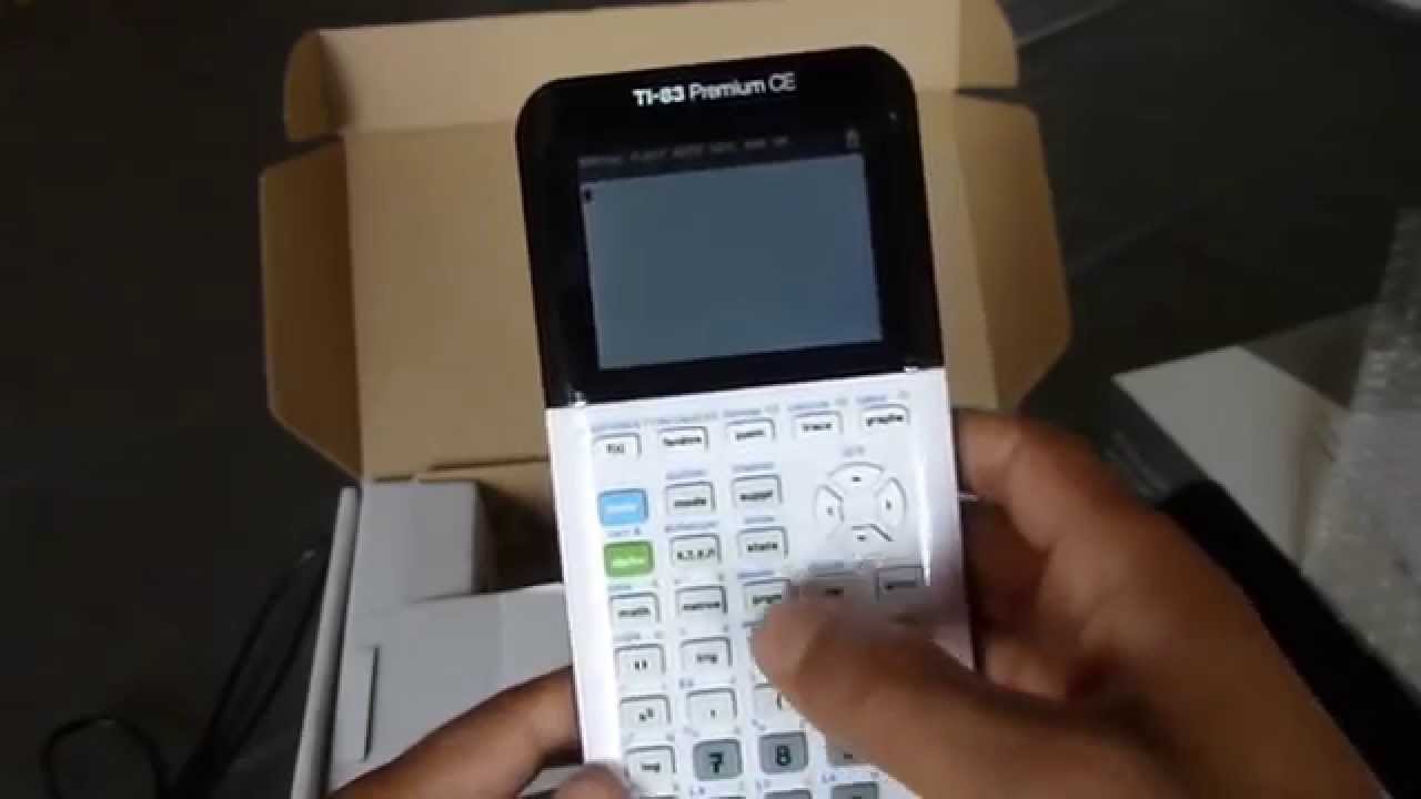 Unboxing : TI-83 premium CE - YouTube