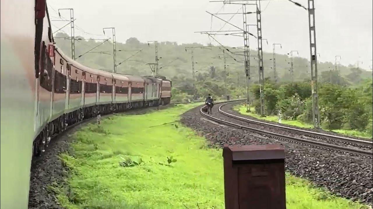 Mumbai CSMT - Madgaon full journey | Beautiful Konkan Railways | Madgaon Jan-Shatabdi express ...