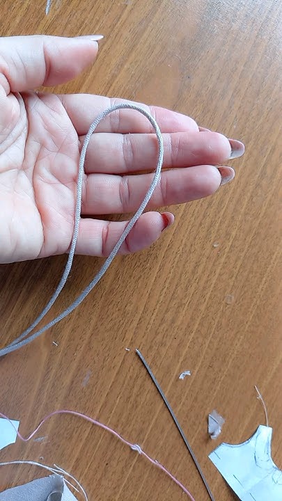 Тонкий шнурок из ткани - YouTube