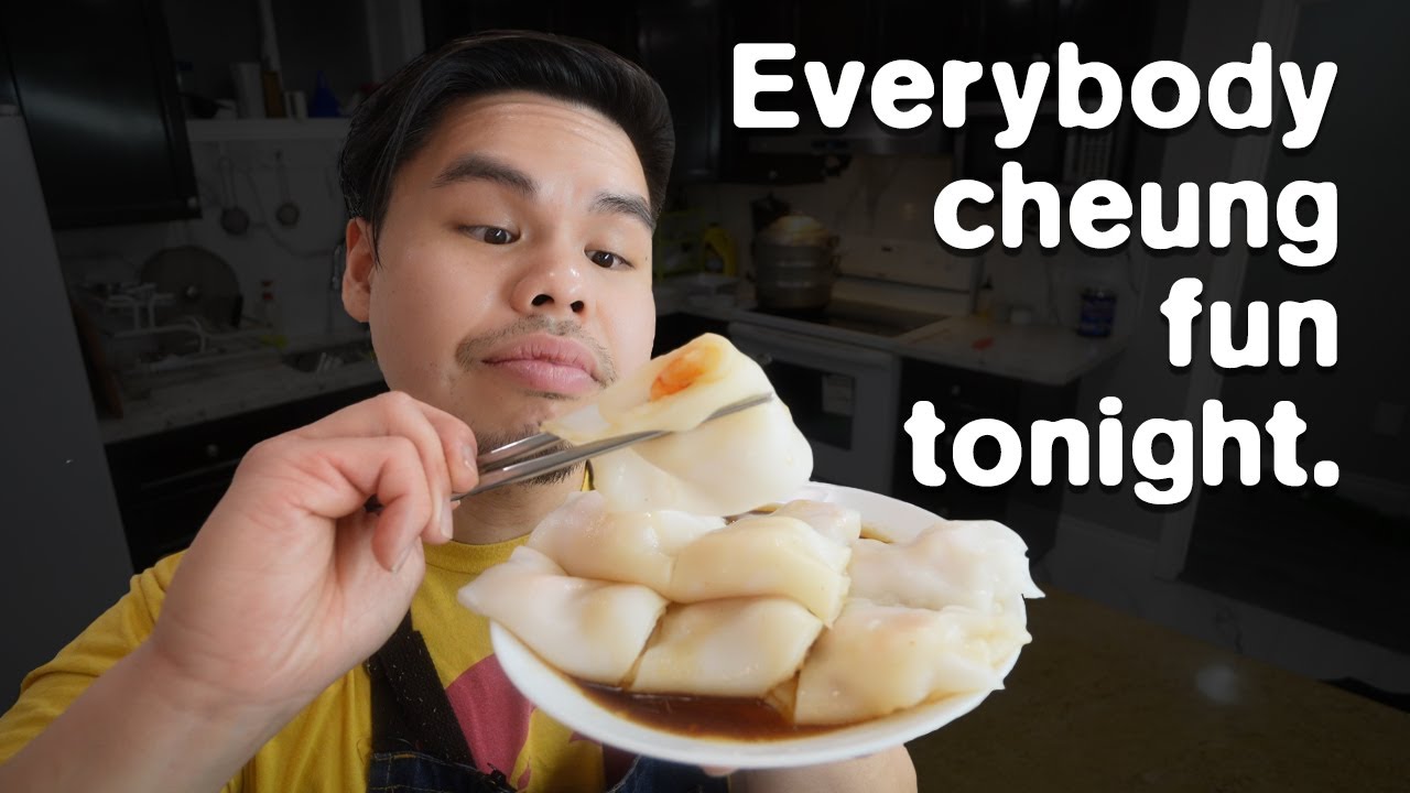 An Easy Guide To Make STEAMED RICE ROLLS aka CHEUNG FUN - YouTube