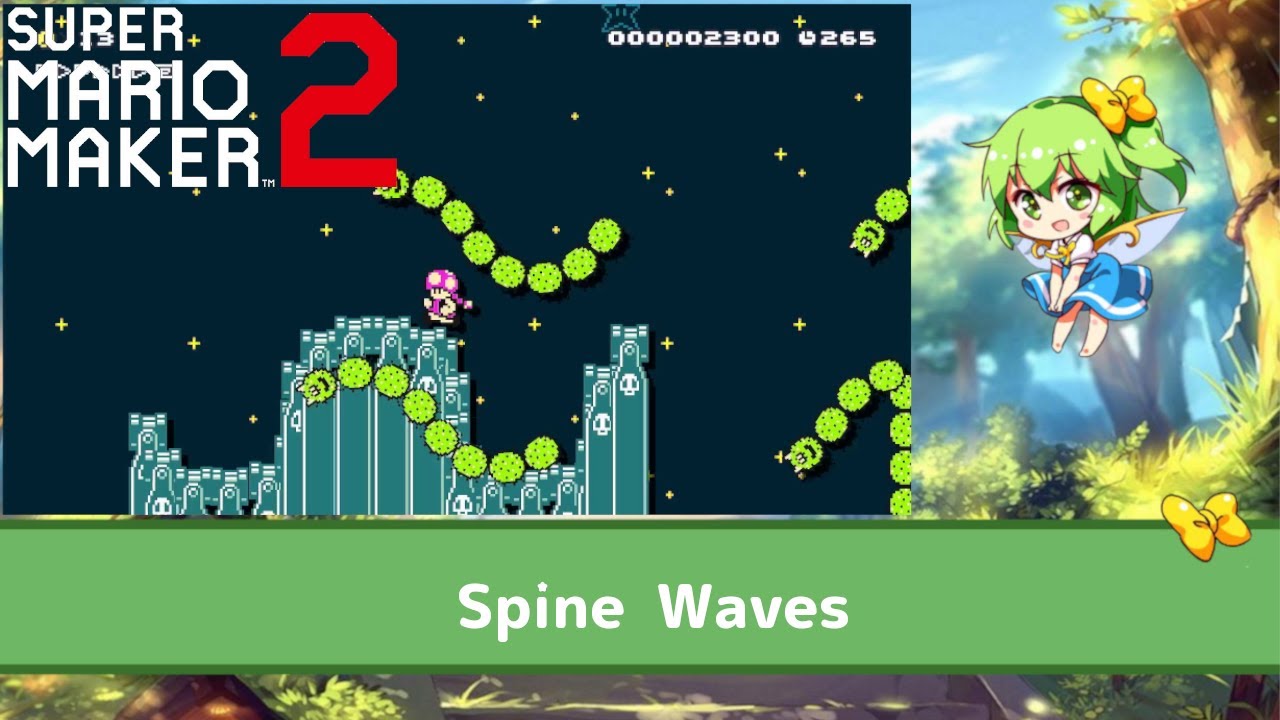 Super Mario Maker 2 - Spine Waves - YouTube